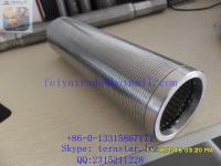 China Stainless Steel Wedge Wire Well Screen Pipe 0.1mm Slot Continuous Vee Slot Tube for sale