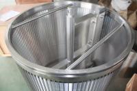 China Wedge Wire Cone Screen Cylinder 304 Stainless Steel Rotary Drum Filter Basket for sale