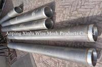 China Stainless Steel Wedge Wire Well Screen Pipe 0.1mm Slot Continuous Vee Slot Tube for sale