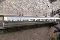 China Stainless Steel Wedge Wire Well Screen Pipe 0.1mm Slot Continuous Vee Slot Tube for sale