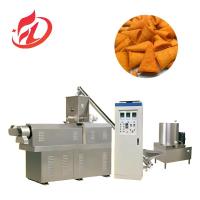 China Full Automatic Fried Puff Corn Bugles Chips Food Extruder  Double screw bugle chips processing machine for sale