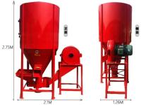 China High Production Batch Cattle Feed Grinder Mixer Feed Processing Machine for sale