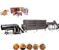 China Corn flakes making machine whole line cost Cheese ball corn snacks processing line for sale