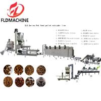 China Complete pet food automatic machine processing line dog feed pellet making extrusion extruder for sale