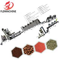 China Pet Feed Production Floating Fish Feed Extruder Machine Processing Line for sale