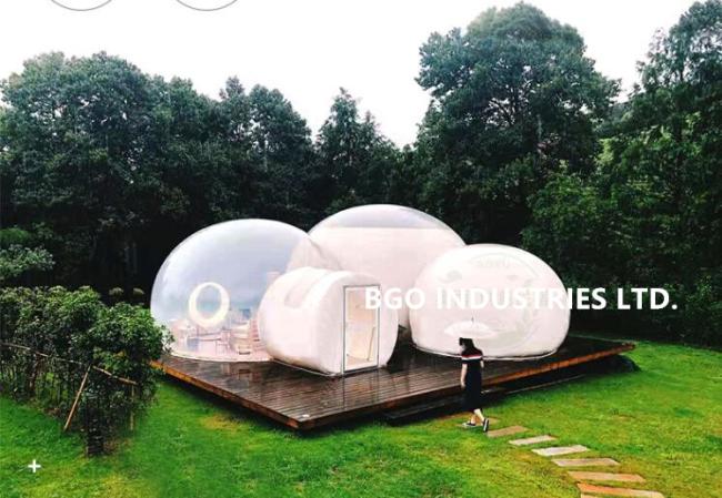 Professional Design Inflatable Bubble Tent with Bathroom Living Room and Bedroom for Outdoor Adventures
