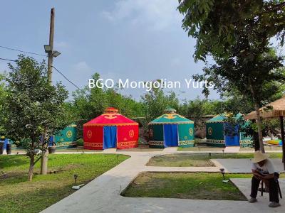 Cina Installazione facile e veloce Yurt mongolo di 6M di diametro con finestre a lucernario in vendita