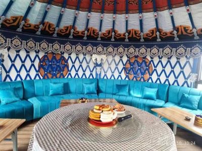 Cina Hotel Cupola Tenda Barbecue Agriturismo Esterno Impermeabile Ingrassato E Caldo Yurt Mongoliano in vendita
