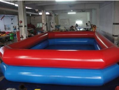 China Round Inflatable PVC Swimming Pool , 3.5M*3.5M PVC Inflatable Pool For Beaches Swimming Pool Material for sale