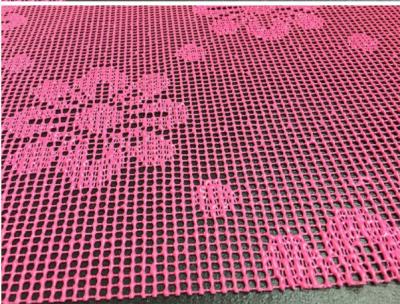 China Crack Resistance Laminate Flooring Underlay Flowers Design Foam Coat Anti Slip Pvc Mat for sale