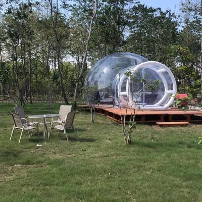 Hotel Clear Inflatable Bubble Tent , Outdoor Inflatable Transparent Tent For Camping