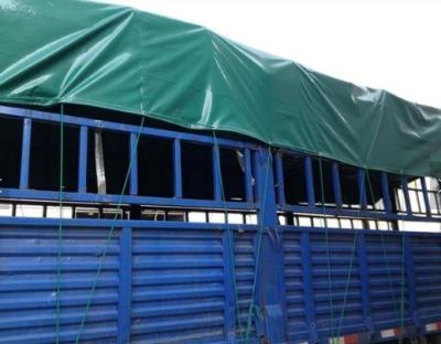 China 780g Waterproof PVC Coated Polyester Fabric Tarpaulin Truck Cover UV Protection for sale