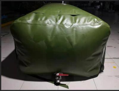 중국 연료용 3500L 접이성 방광 탱크, Amry Green 고강도 TPU 액체 격리 연료 방광 판매용