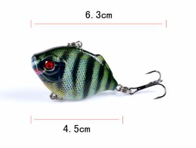 Cina 8 colori 4.5cm/8.8g 10# Anello Pieno Piano di nuoto Long Shot Hard Bait Dipinto VIB Esca da pesca in vendita