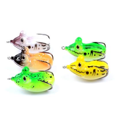 Cina 5 colori 5,40 cm/11,60 g Esca di rana morbida Esca di mullet Esca di serpente Esca di pesce Esca di pesca in vendita
