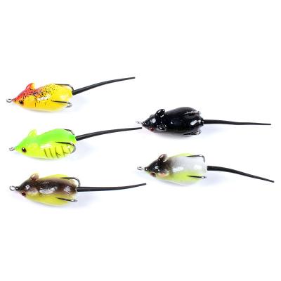 Cina 5 colori 5,10 cm/8,20 g Rana Esca morbida Mullet Testa di serpente Pesce Esca Esca da pesca in vendita