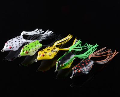 Cina 5 colori 4,20 cm/5,80 g Rana Esca morbida Mullet testa di serpente Pesce Esca Esca da pesca Esca da pesca in vendita