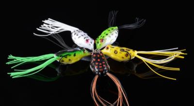 Cina 5 colori 4,20 cm/5,80 g Rana Esca morbida Mullet testa di serpente Pesce Esca Esca da pesca Esca da pesca in vendita
