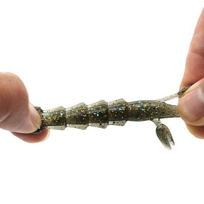 Cina Fake gamberetti Multi Size Silicone Appello morbido Esca da pesca 10cm 7,5g 10pcs/sacco in vendita