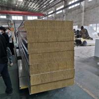 China Polyurethane Rock Wool Sandwich Panel 950mm 1000mm Fireproof Roof Wall Panel White for sale