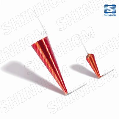 China BC Series Broadband Conical Inductor with Flying Leads for 10 MHz–40 GHz Applications and Low DCR for sale