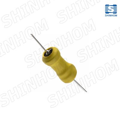 China Axial Leaded Power Inductor with 3.3uH to 500mH Inductance Range, High-Current Capability, and Ferrite-Core Construction for sale