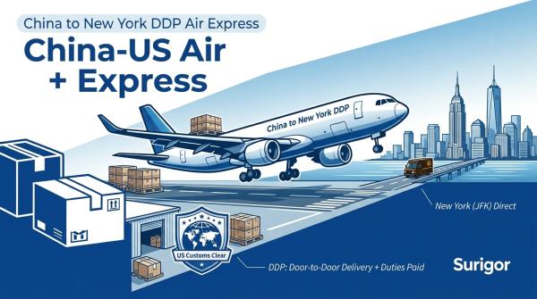 Quality DDP Air Express Service China New York JFK Door-to-Door Duty Paid Customs Cleared for sale