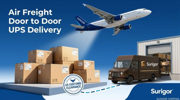 Quality Air Freight Door-to-Door UPS Delivery China USA DDP Double Clearance Tax Included Customs Cleared for sale