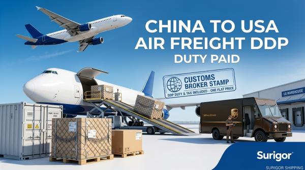 Quality China USA Air Freight DDP Duty Paid Door-to-Door Service Tax Included Customs Cleared UPS Delivery for sale