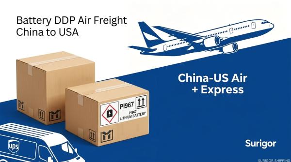 Quality Air Freight DDP Battery Shipping China USA Built-in Battery PI967 Door-to-Door for sale