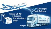 Quality Air Truck DDP FBA Air Freight China USA Door Delivery Duty Paid Customs Cleared for sale