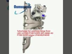 Turbocompressor para Land Rover Range Rover L405 3,0 P400 PT306 AJ20P6 J6P3-6K682-AG PT306 AJ20P6 motor LR146149LR146149
