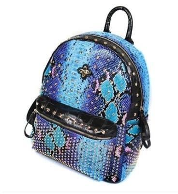 China 2019Fashion cheap newest lady backpack STUDS and stones for sale