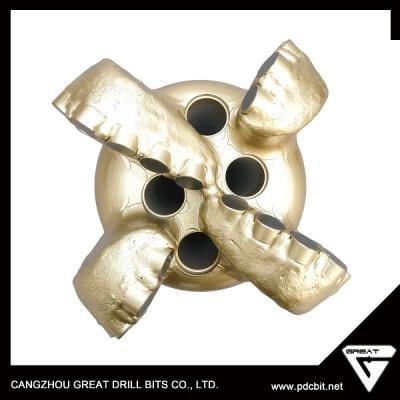 China 161mmm PDC golden drill bitsSteel body 6 blades PDC drill bits steel body for sale