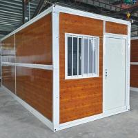 China Prebuilt Foldable Container House 20ft Expandable Tiny Home with EPS Sandwich Panel for sale