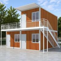 China Easy Build Prefabricated  Modular Windproof Tiny Flat Pack  Container House for sale