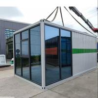 China Light Steel Flat Pack Container Home 20ft 40ft Warehouse Easy Install Modular House for sale