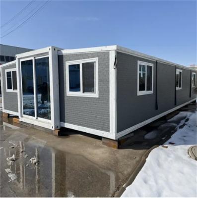 China 40 voet 3 slaapkamer Prefab mobiele uitbreidbare container huis persoonlijk appartement Te koop