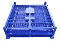 China Collapsible Pallet Mesh Cage Stackable Stillages Storage Container for sale