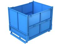 China Storage Metal Pallet Cage Large Stillage Container Stackable 1000x800 mm for sale