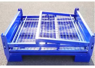 Cina Contenitore 1000kg di Mesh Collapsible Pallet Cage Stillage del metallo in vendita