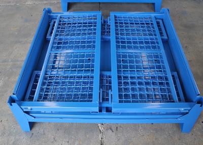 Cina Onere gravoso 2000kg del pallet di volume d'affari del metallo della gabbia delle casse pieghevoli del supporto in vendita