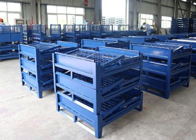 Cina Onere gravoso 2000kg del pallet di volume d'affari del metallo della gabbia delle casse pieghevoli del supporto in vendita