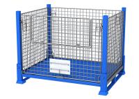 China Collapsible Stacking Stillage Pallet Cage Wire Mesh 1200x1000mm 1500kg Capacity for sale