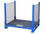China Collapsible Stacking Stillage Pallet Cage Wire Mesh 1200x1000mm 1500kg Capacity for sale