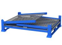 China Collapsible Stacking Stillage Pallet Cage Wire Mesh 1200x1000mm 1500kg Capacity for sale