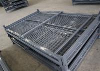 China Stackable Lifting Stillage Pallet Storage Cage Solid Steel Base 1500kg Capacity for sale