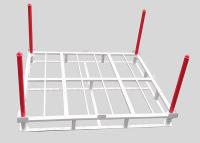 China Stackable Warehouse Storage Racks Portable Stacking Racks 3-5 Level Circular Steel Tube Post for sale
