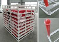 China Stackable Warehouse Storage Racks Portable Stacking Racks 3-5 Level Circular Steel Tube Post for sale