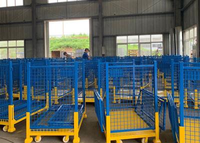 Cina Macchine per colata continua pieghevoli di Mesh Industrial Stillages Pallets With del metallo in vendita